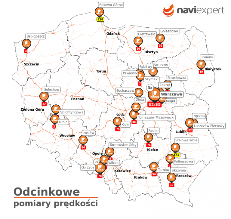 Odcinkowy pomiar prędkości [LISTA miejsc] | Blog | Naviexpert